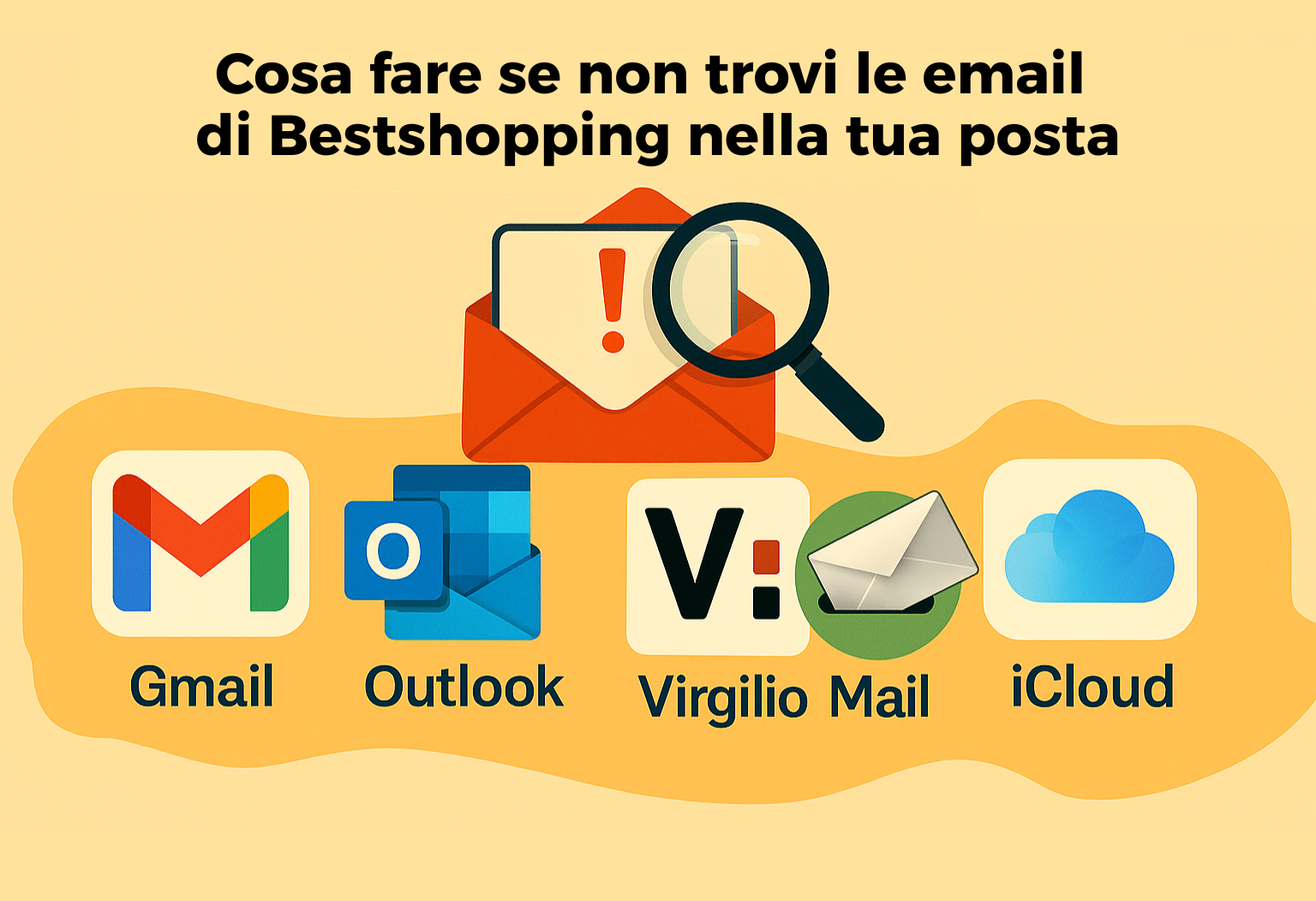 Come trovare le email di Bestshopping nella casella di posta